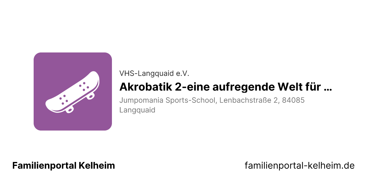 Akrobatik 2-eine aufregende Welt für Kinder von 10-12 Jahren ...